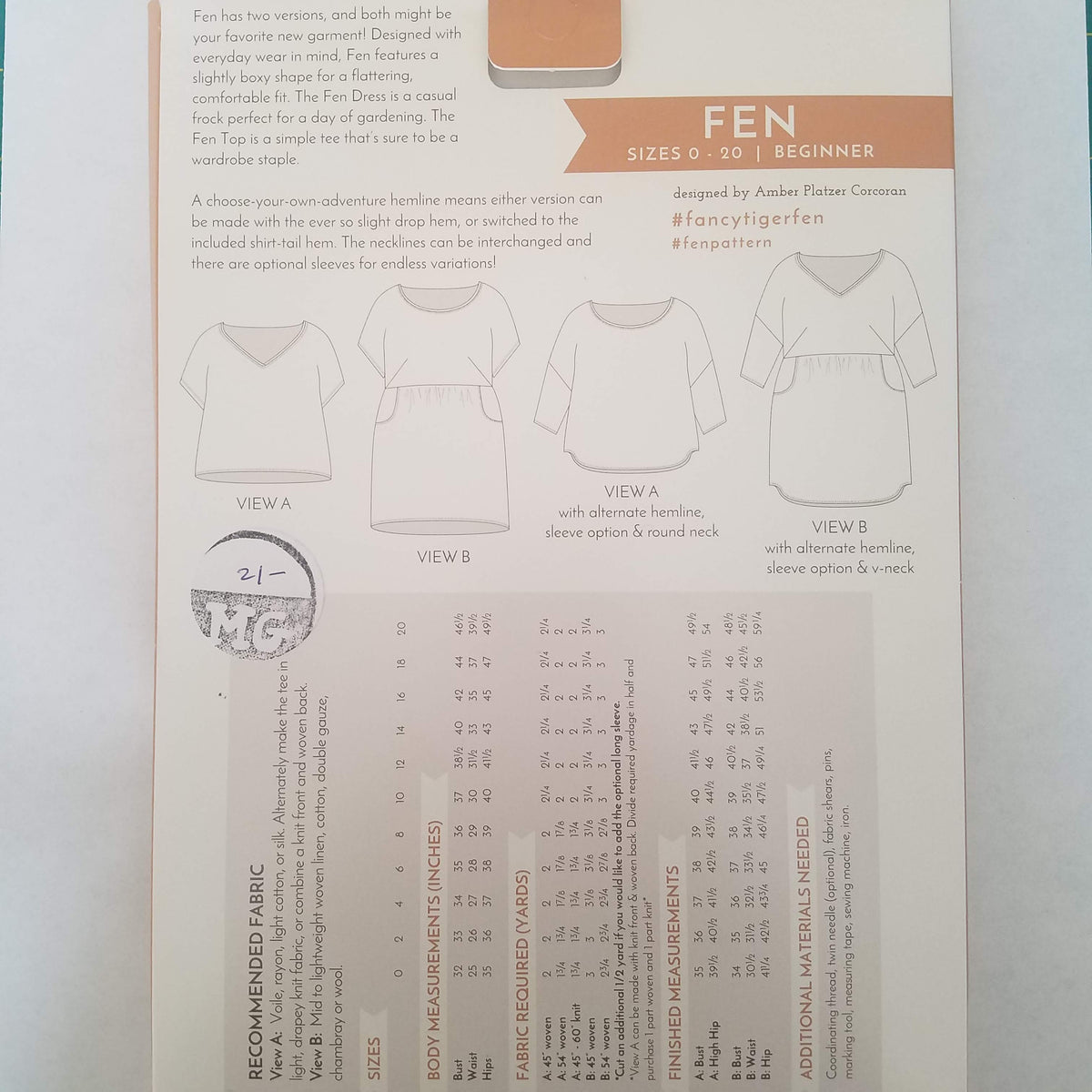 Fen Dress + Shirt Pattern – Maker General
